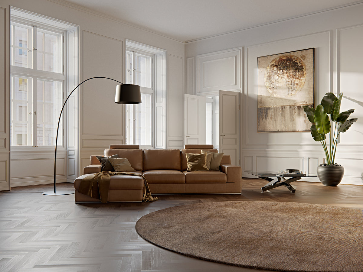 Colțar high-end din piele sau stofă modular Torrenova – MIOTTO Mobilier ...